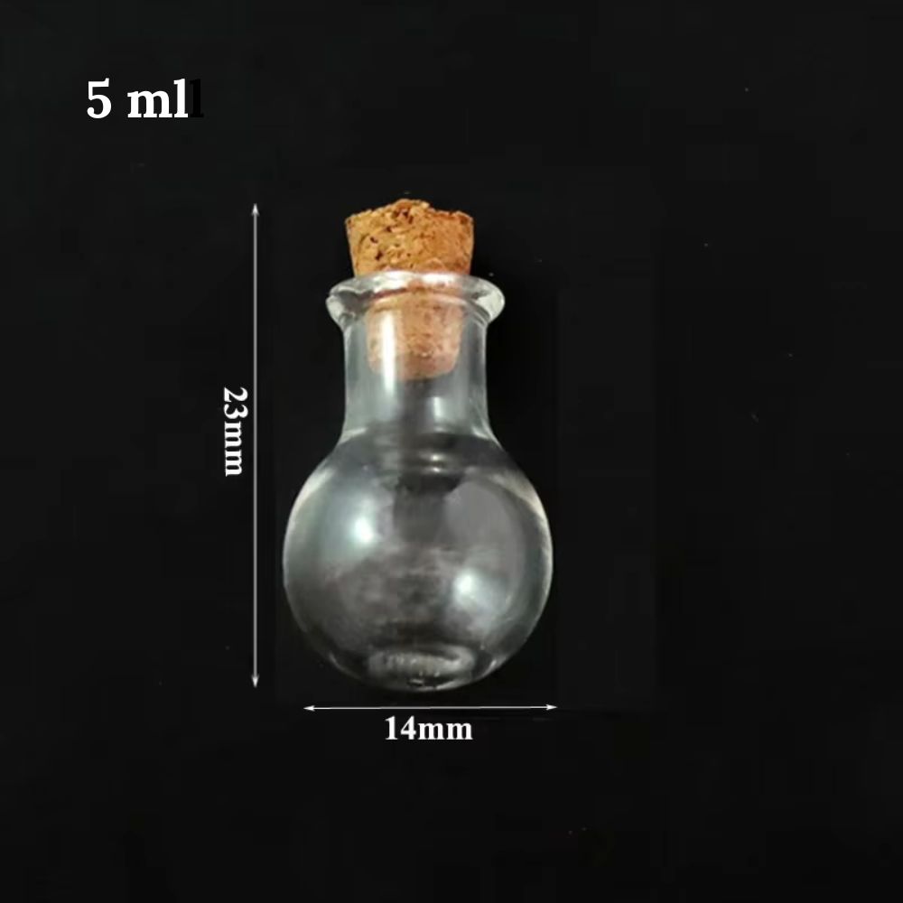 Fiole pour rhum arrangé 5 ml en forme ronde - Art du Rhum